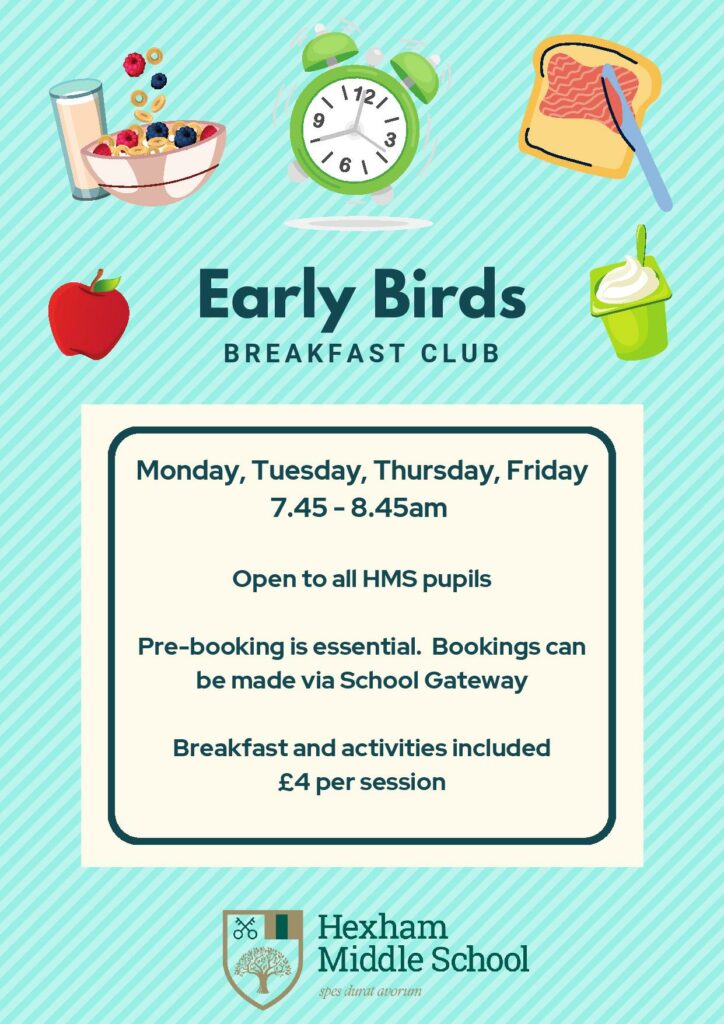 Early Birds Breakfast Club – Hexham Middle School